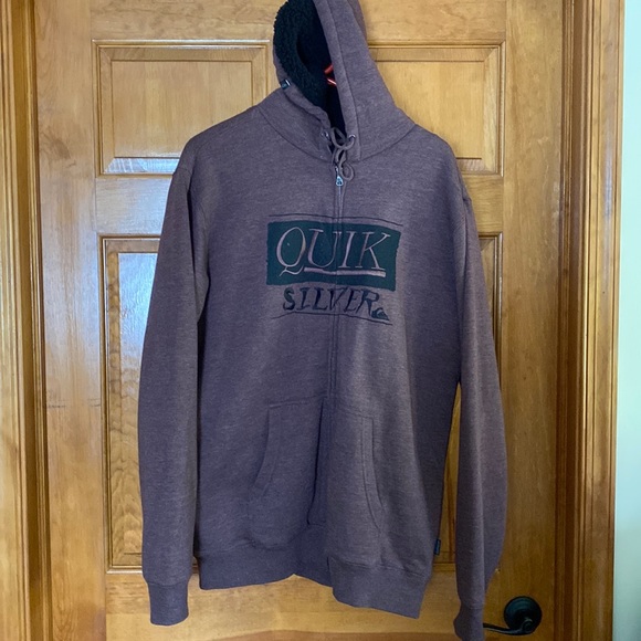 Quiksilver | Jackets & Coats | Quicksilver Mens Sherpa Lined Hoodie ...